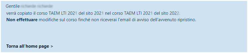 FAQ e Miniguide Docenti: Trasferire un corso da 2024 a 2025 (procedura automatica) | AulaWeb 2025/26